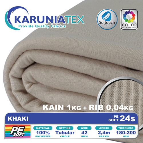 PE Soft 24S - Khaki - Karunia Textile Bandung