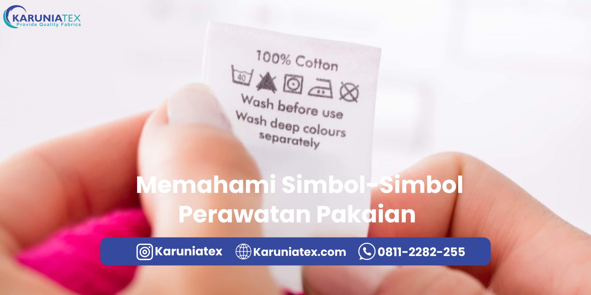 Memahami Simbol-Simbol Perawatan Pakaian | Toko Bahan Kaos