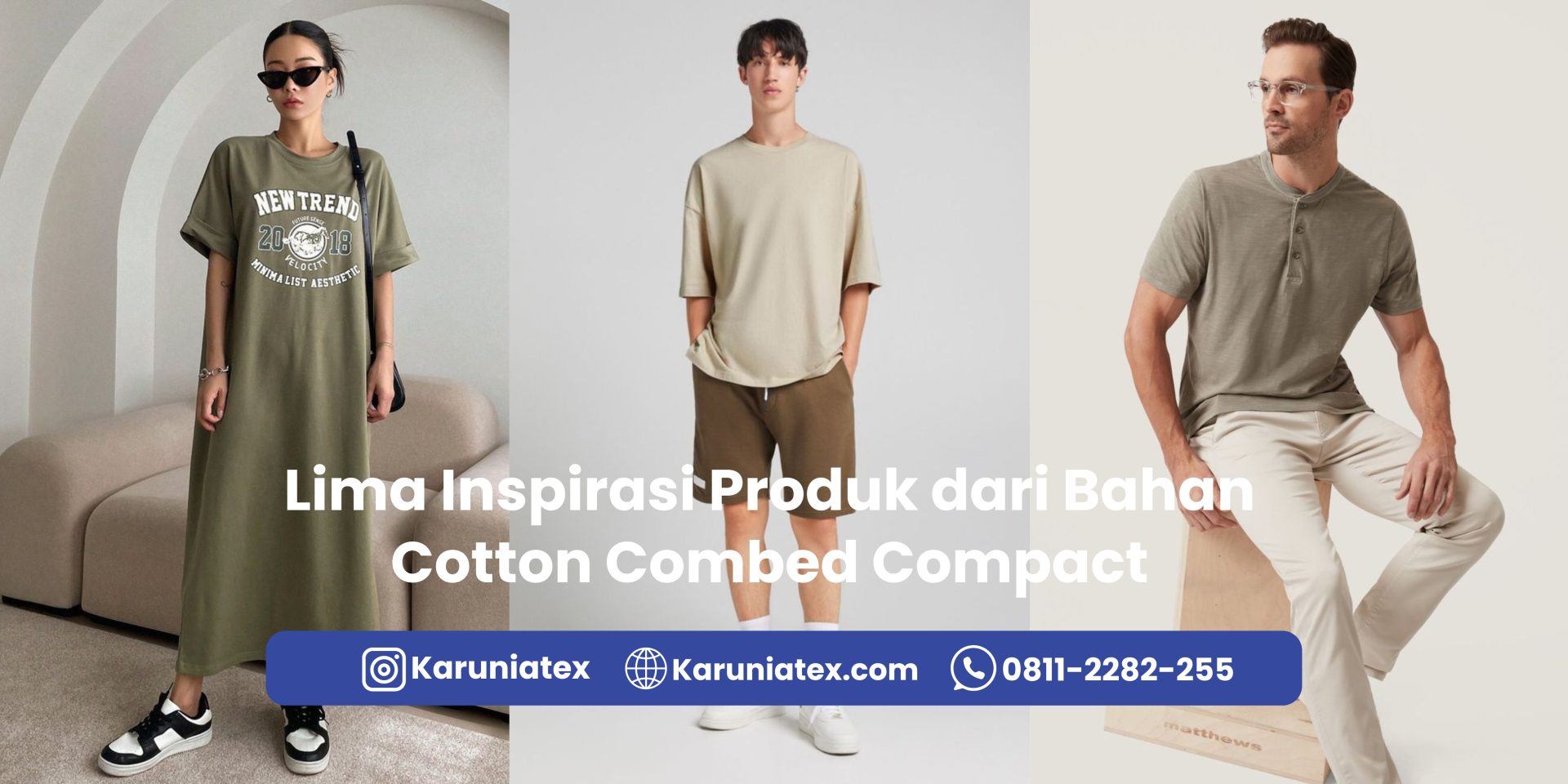 Lima Inspirasi Produk dari Bahan Cotton Combed Compact | Toko Bahan Kaos