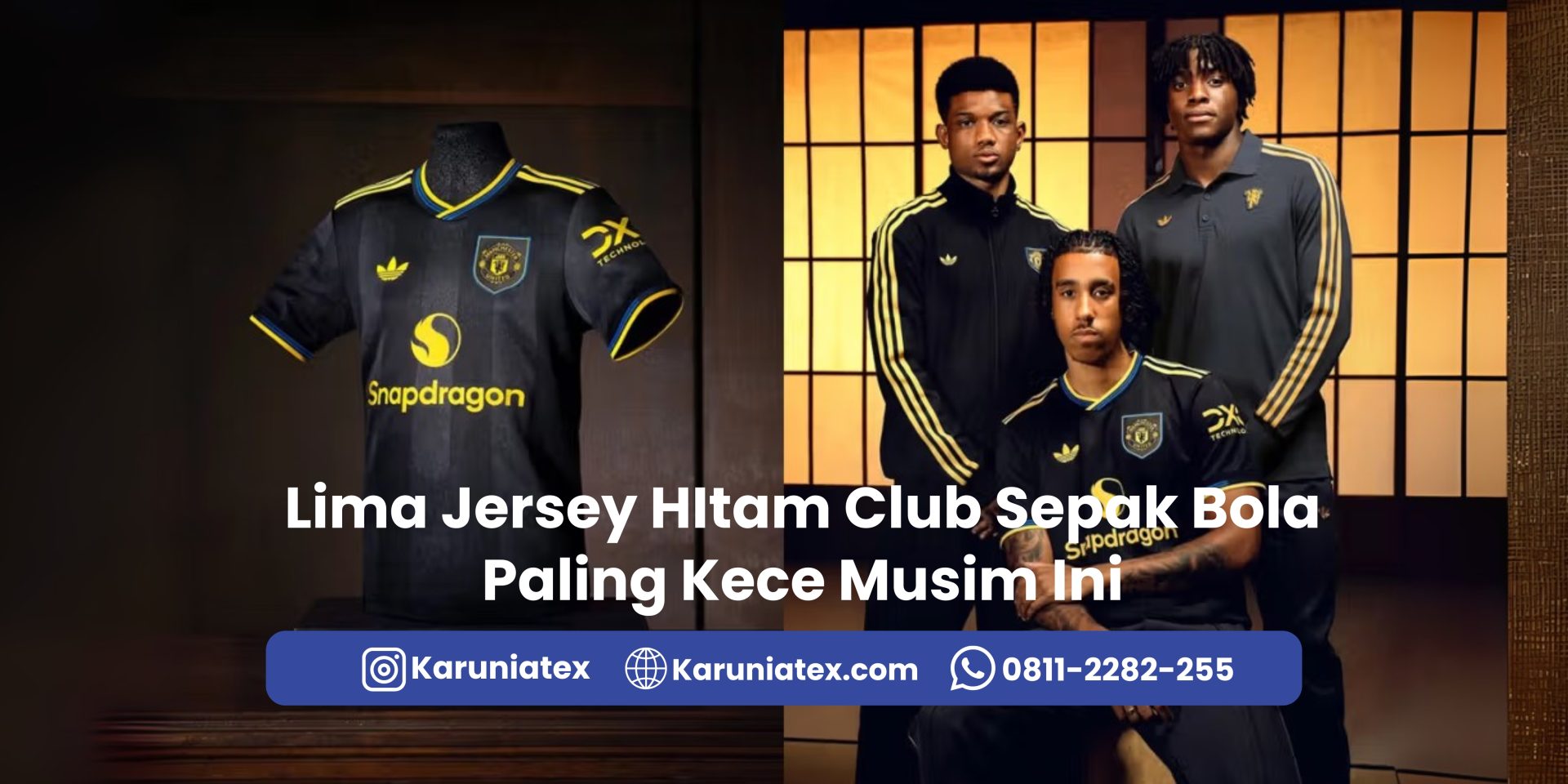 Lima Jersey Hitam Klub Sepak Bola Paling Kece Musim Ini | Toko Bahan Kaos
