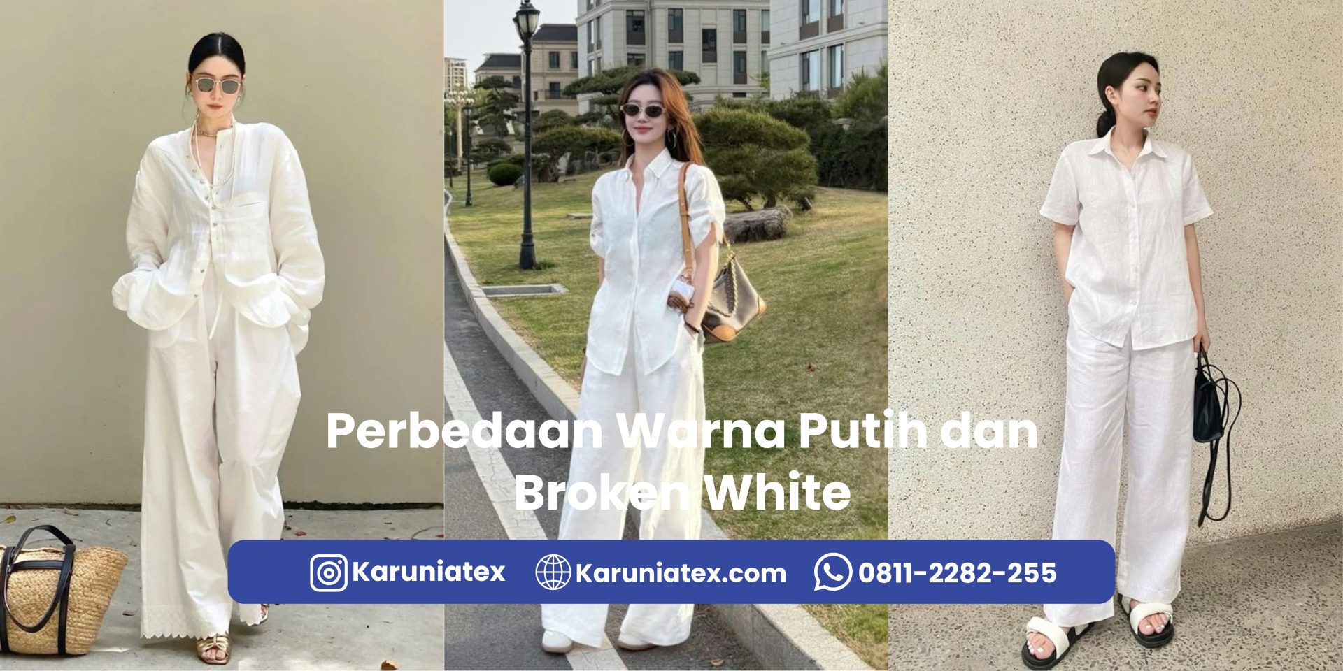Perbedaan Warna Putih dan Broken White | Toko Bahan Kaos
